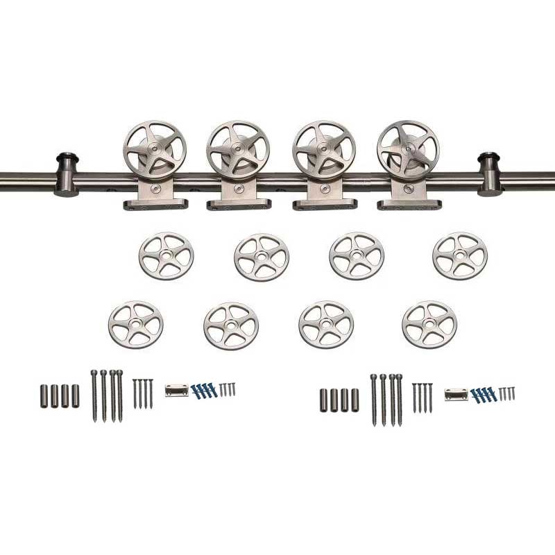 Top Mount Single Rollers Kit and Track - Double Kit - J.R.E. Hardware Inc.